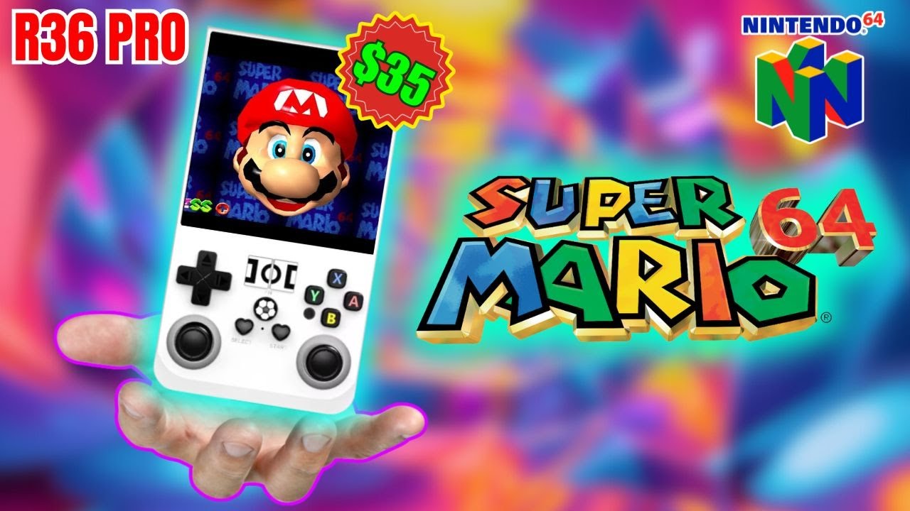 Super Mario 64 On This 35$ Gaming Console! | R36 PRO Gameplay 2025 ...