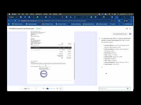 DeepProbe by Zeon AI – Agentic Document Management & Discovery Demo
