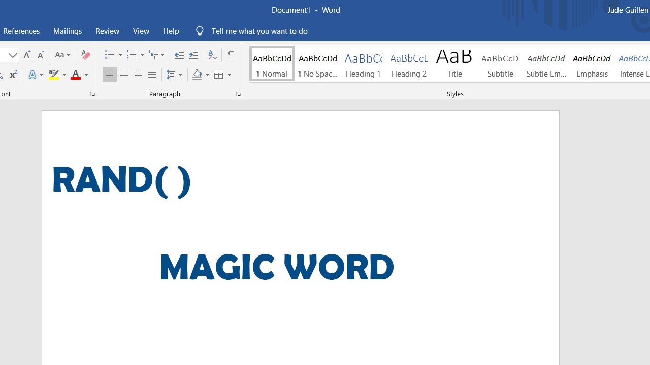 MAGIC WORD - YouTube