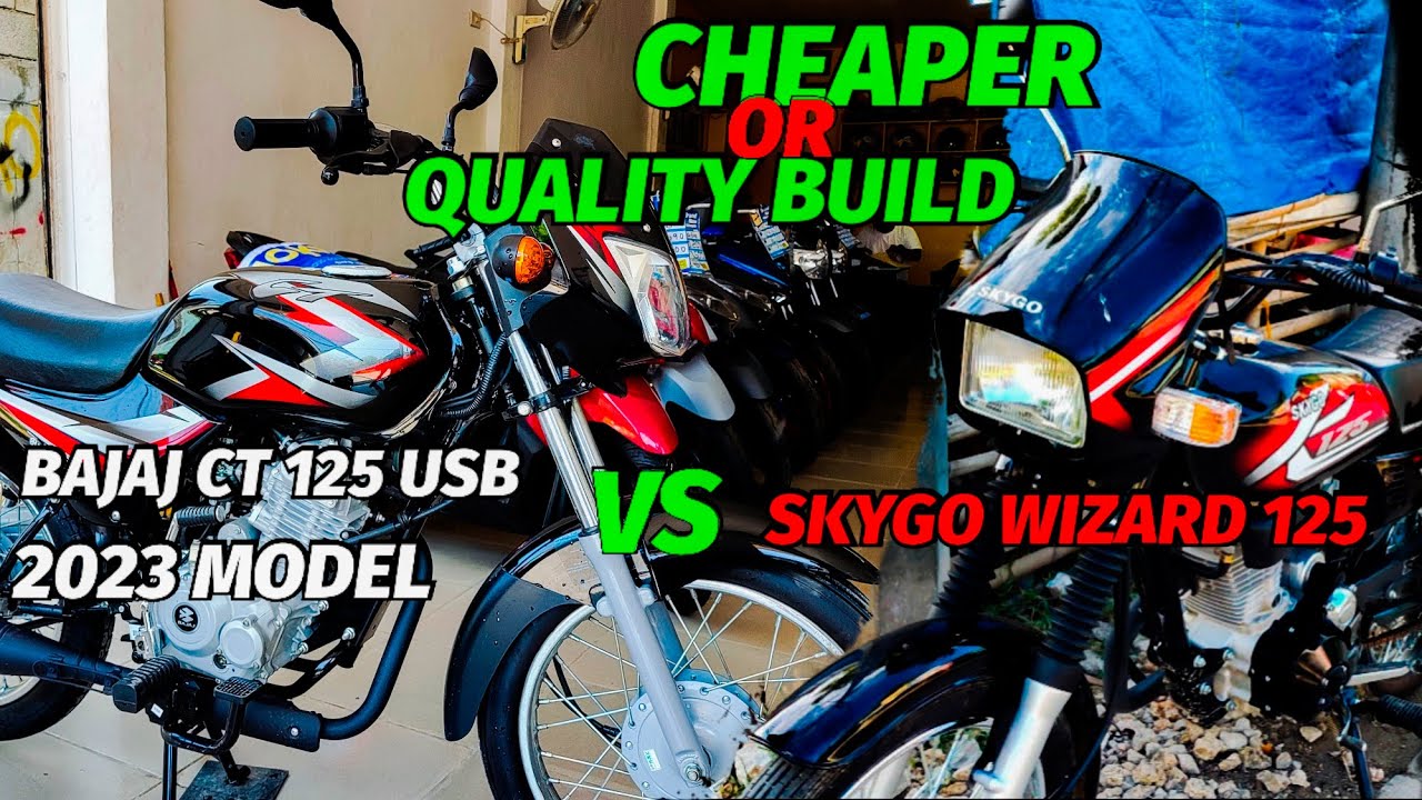 ALIN ANG MAS MALAKAS SA KANILA? SKYGO WIZARD 125 VS BAJAJ CT 125 ...