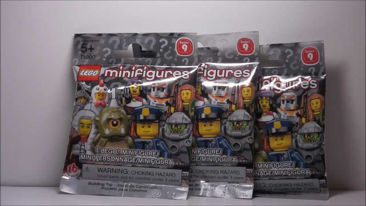 LEGO Minifigures Series 9 three pack opening! - YouTube