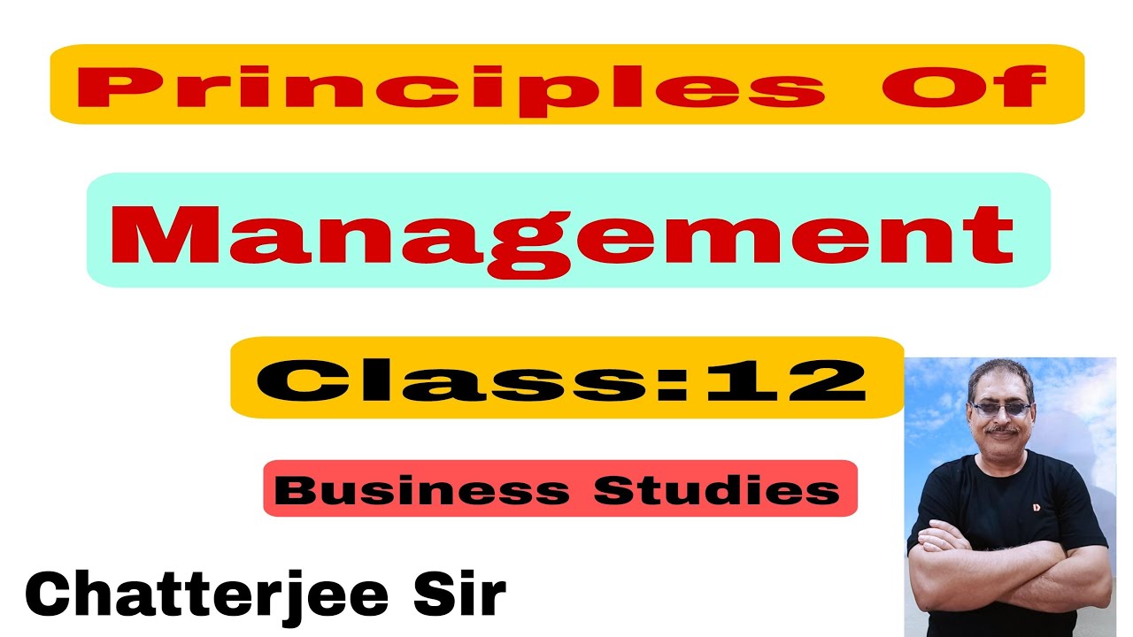 #4 Principles Of Management | BST Class 12 Session 2024-25. | NCERT ...
