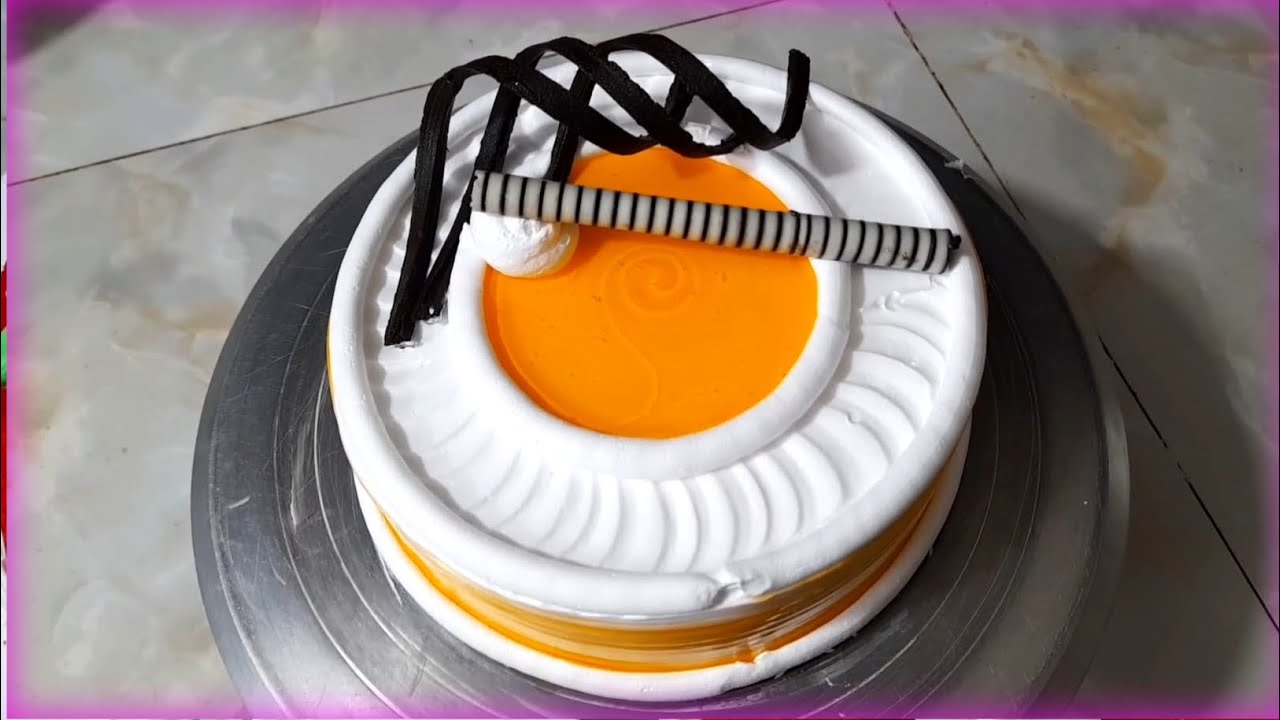 Birthday Cake Design Tutorial At Homemad _New Trick Chocolate ...