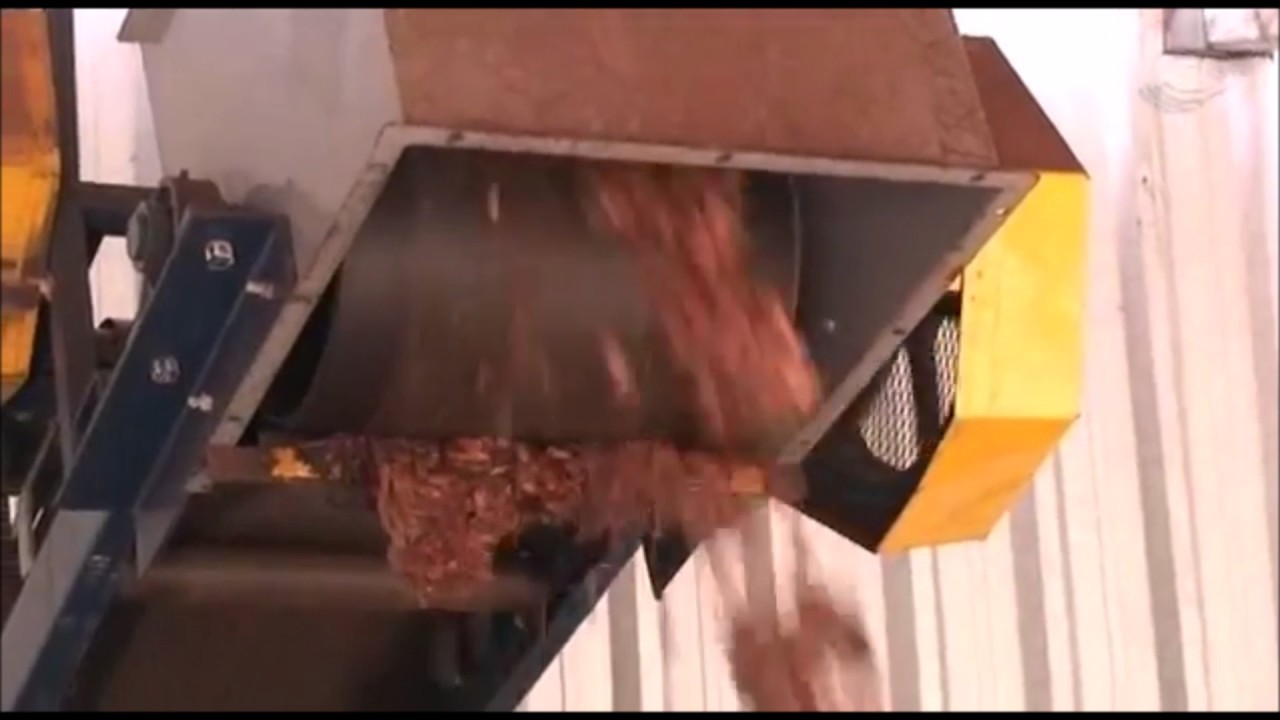 CACAO fermentation bin dumper and rotary driers - YouTube