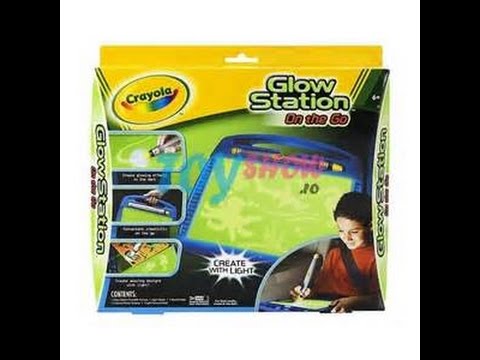 Crayola Glow Station can create with Light! - YouTube