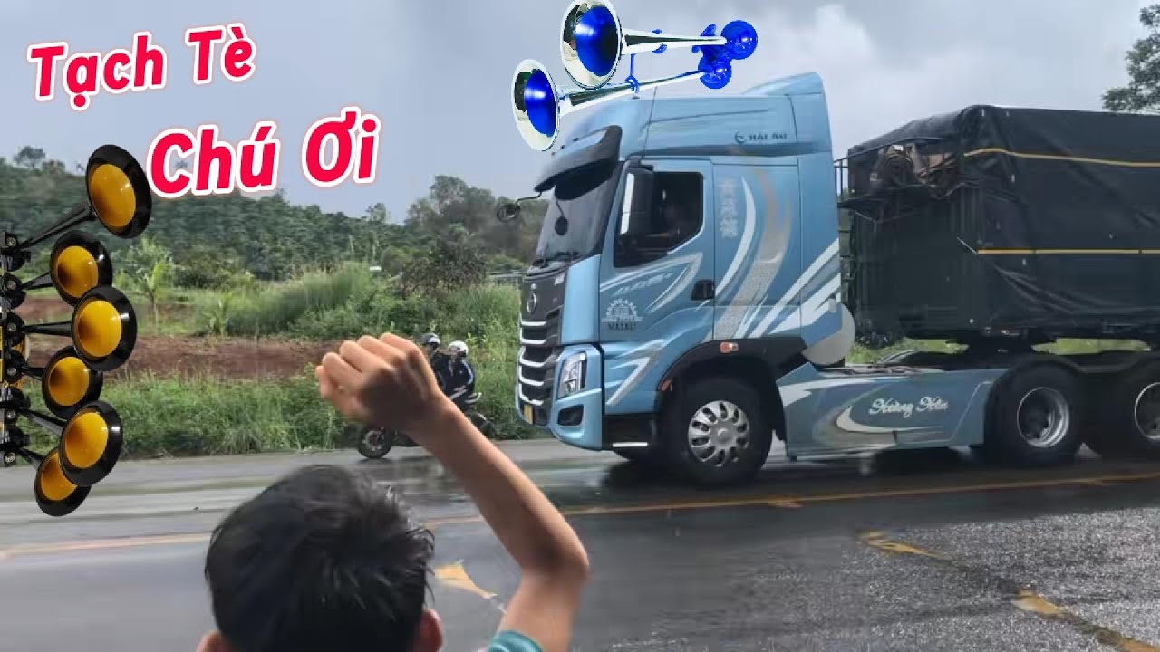 Chích Kèn Chú Ơi. Xe Tải Bóp Kèn Ong Vàng, Kèn Basuri Quá Đã - YouTube
