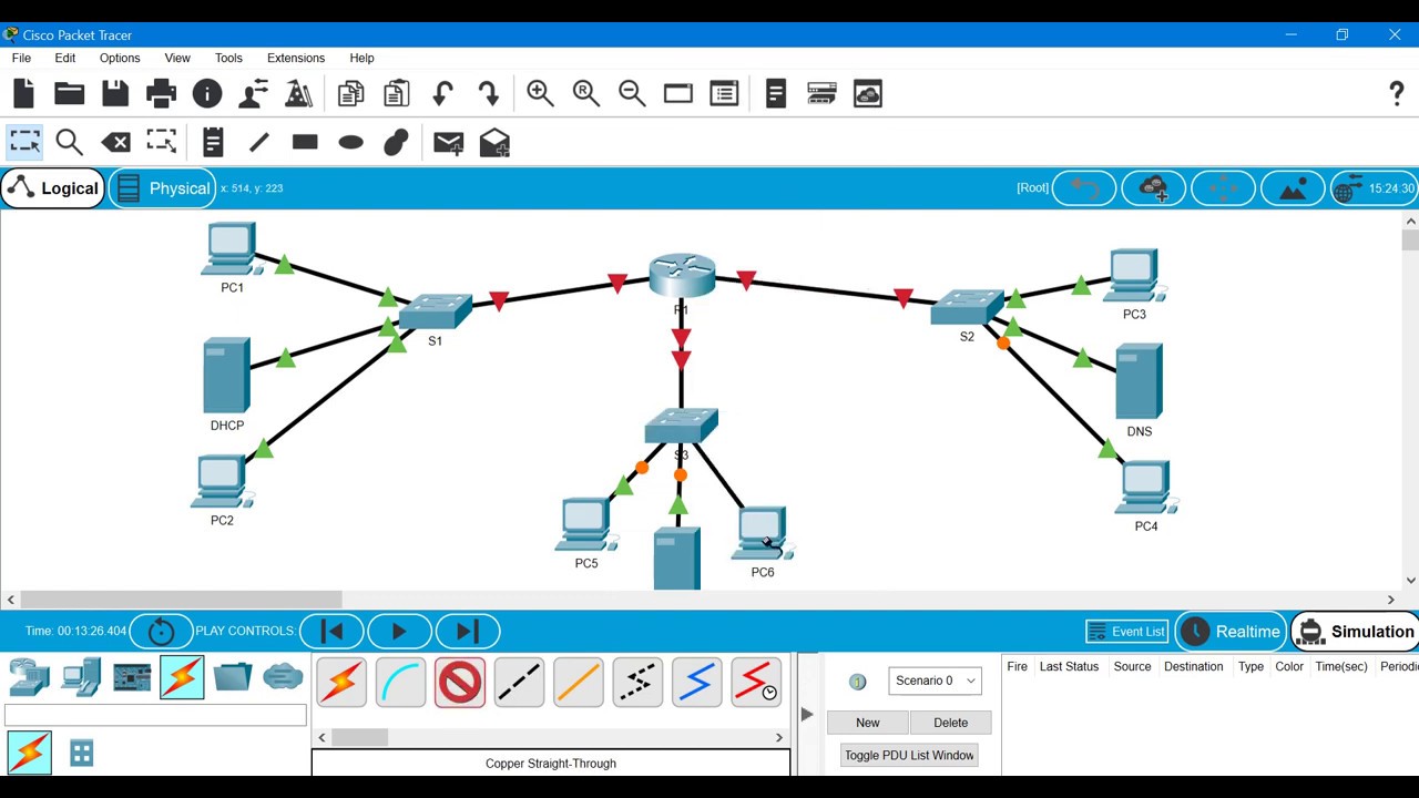 Configuring DHCP, DNS, and HTTP Servers in Packet Tracer - YouTube