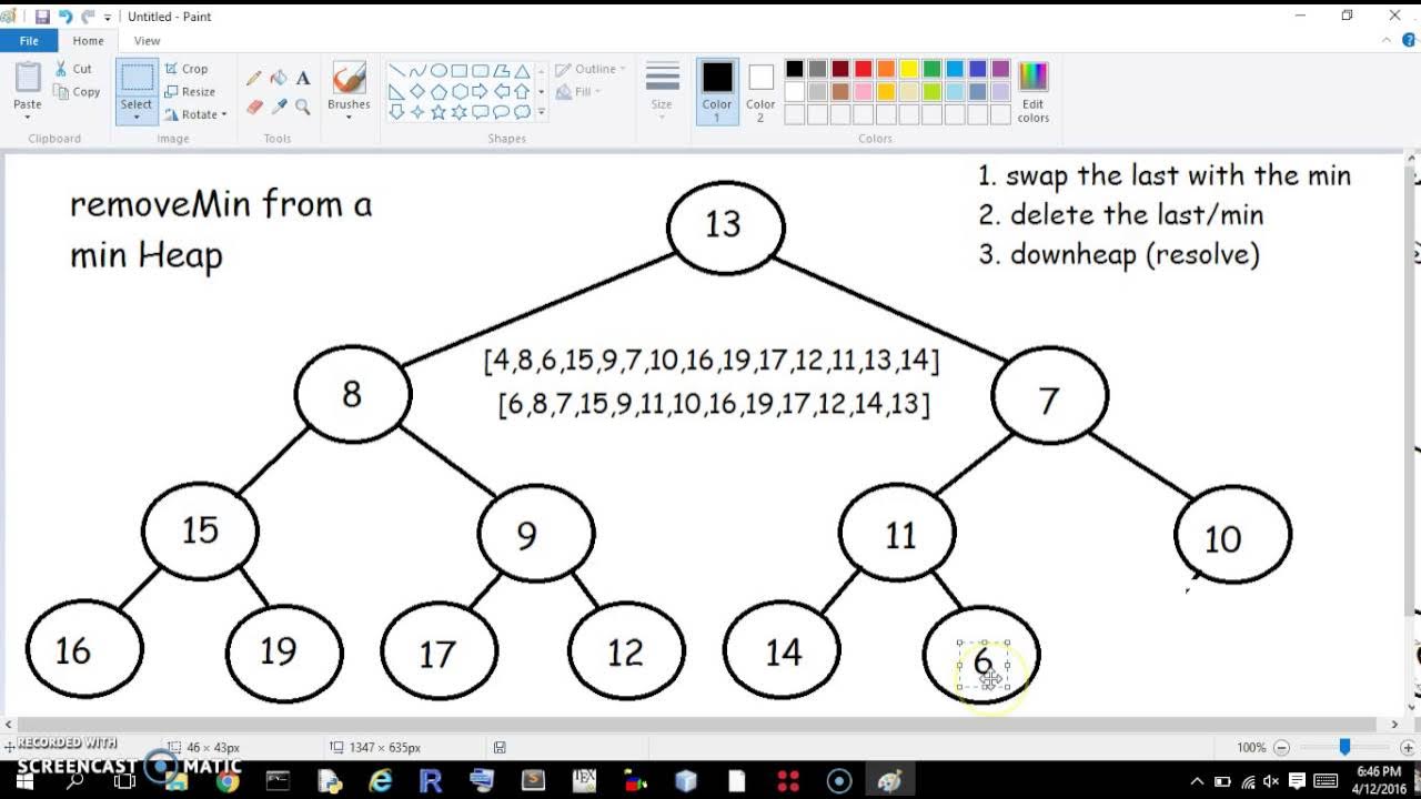 Data Structures How To Remove Minimum From A Min Heap Simple Walkthrough Youtube