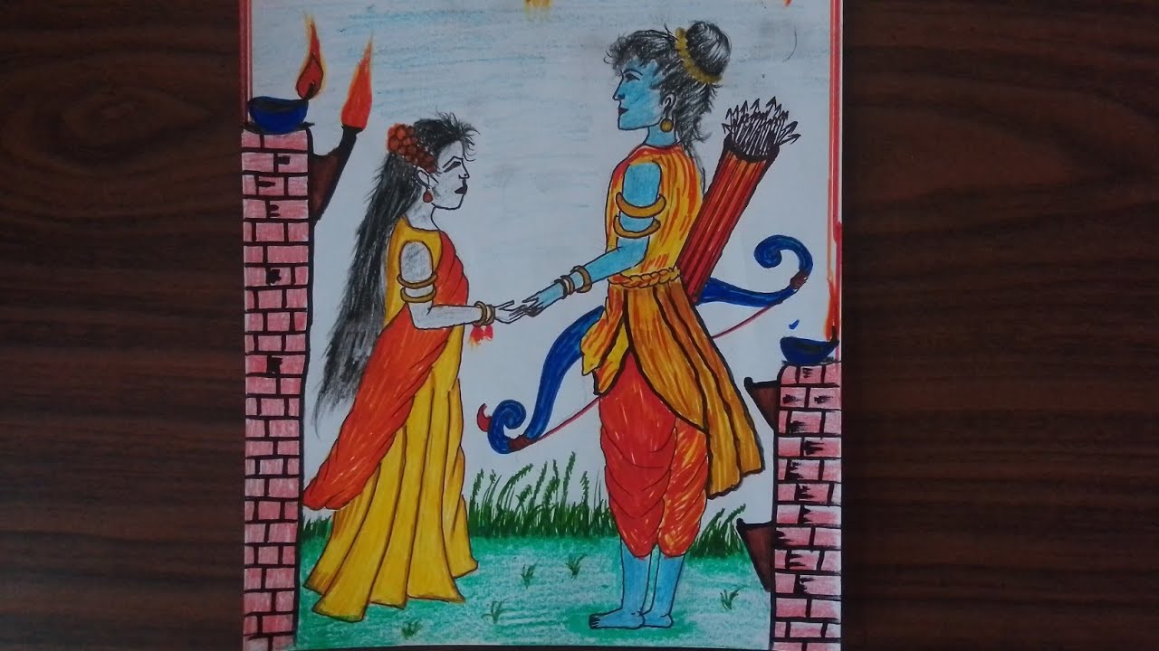 Shri ram pencil drawing easy || Lord shri ram || Chitra || Dussehra ...