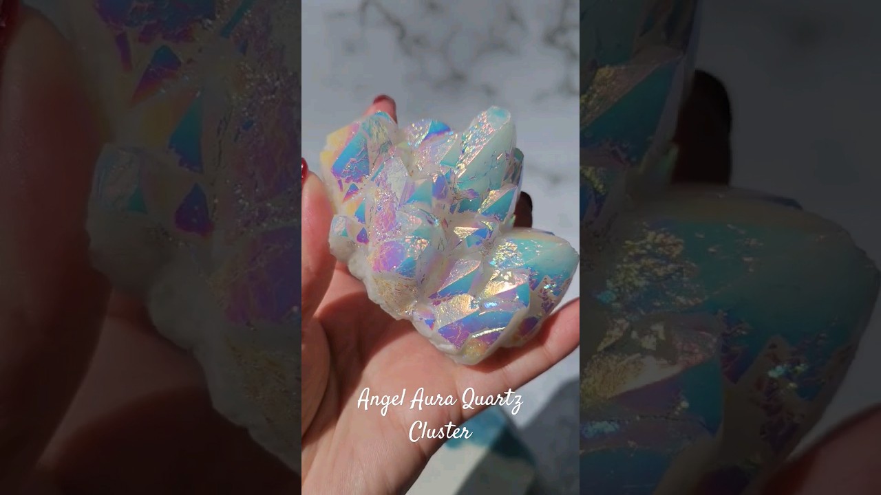 Angel Aura Quartz⭐Cluster【B】 - YouTube