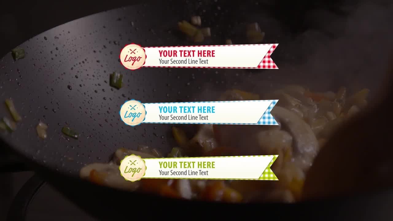 Cooking Show Lower Thirds HD After Effects Templates - YouTube