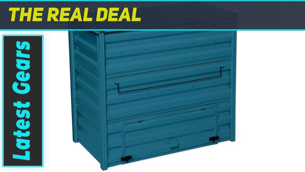 Demeter Metal Compost Bin | Weatherproof Galvanized Steel Outdoor ...