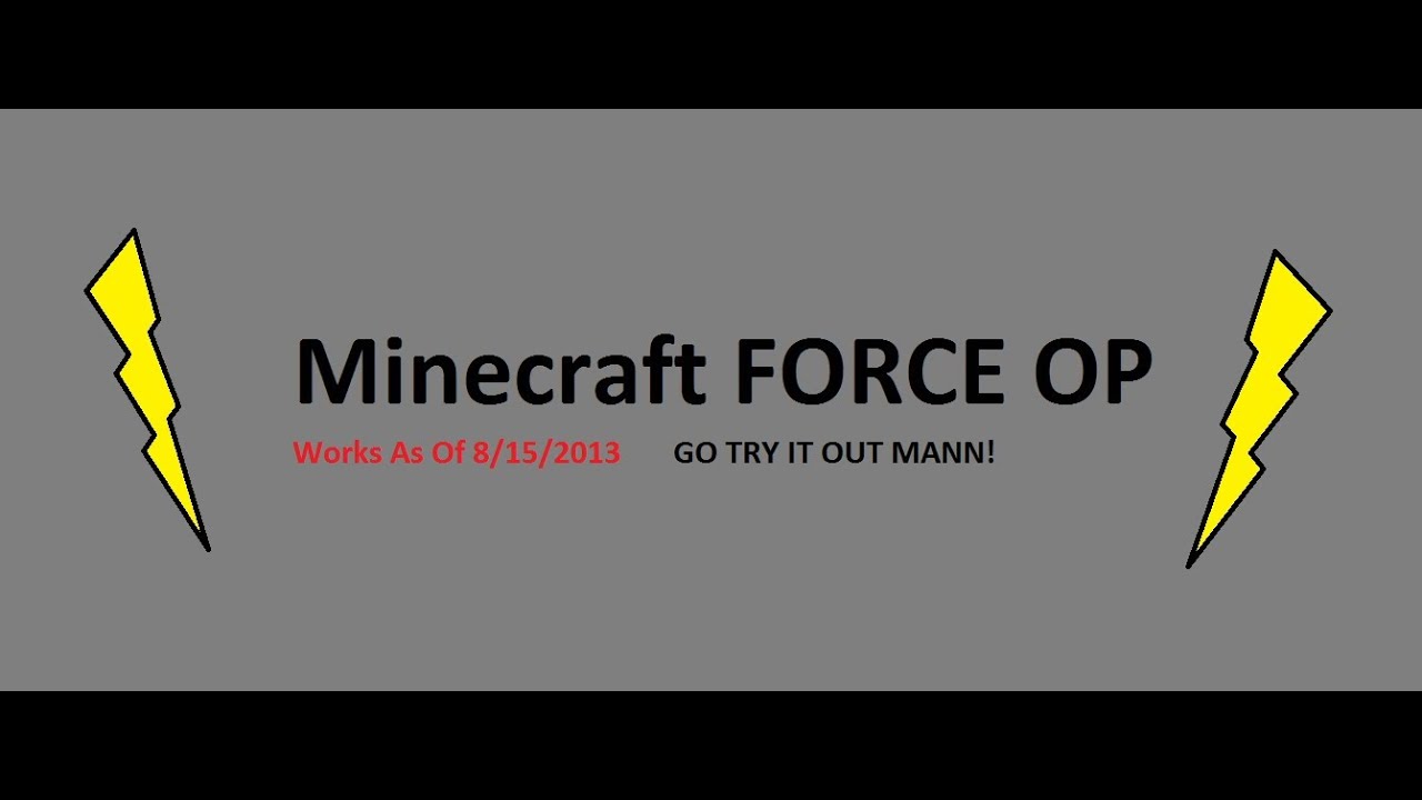 Minecraft 1.6.2 - REAL FORCE OP!!!!! Working as of 8/15/13 - YouTube