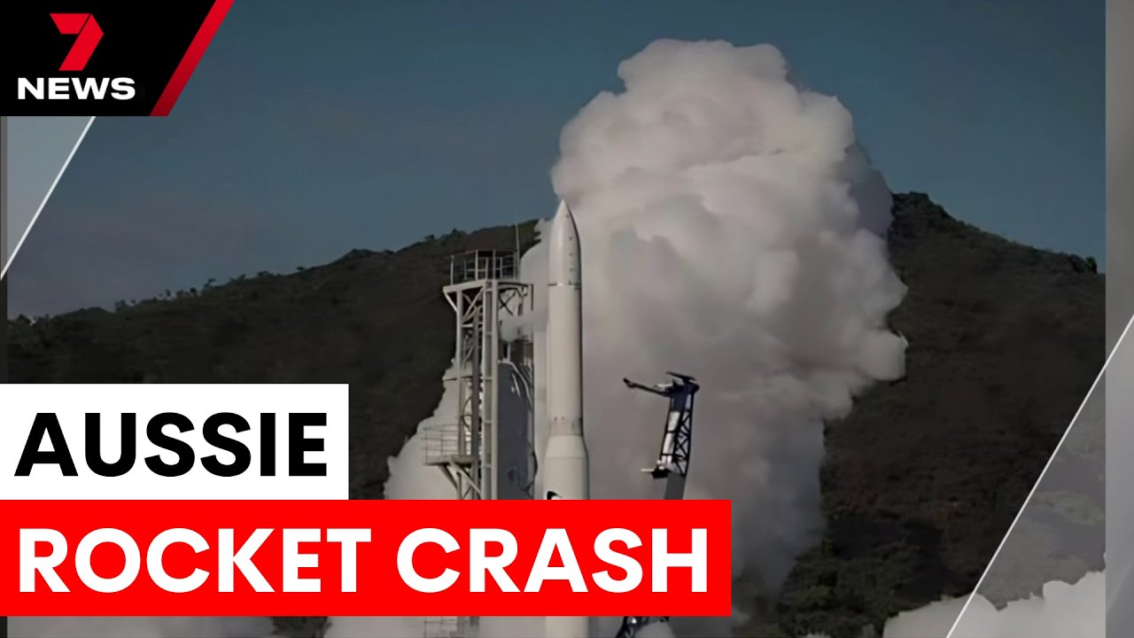 Australian rocket fails on first launch attempt | 7NEWS - YouTube