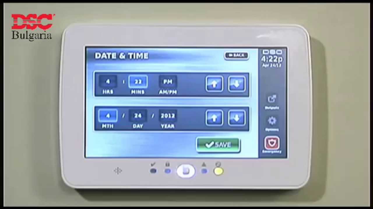 DSC PowerSeries Тъчскрийн Клавиатура PTK5507 - ЧАСТ 2 - YouTube