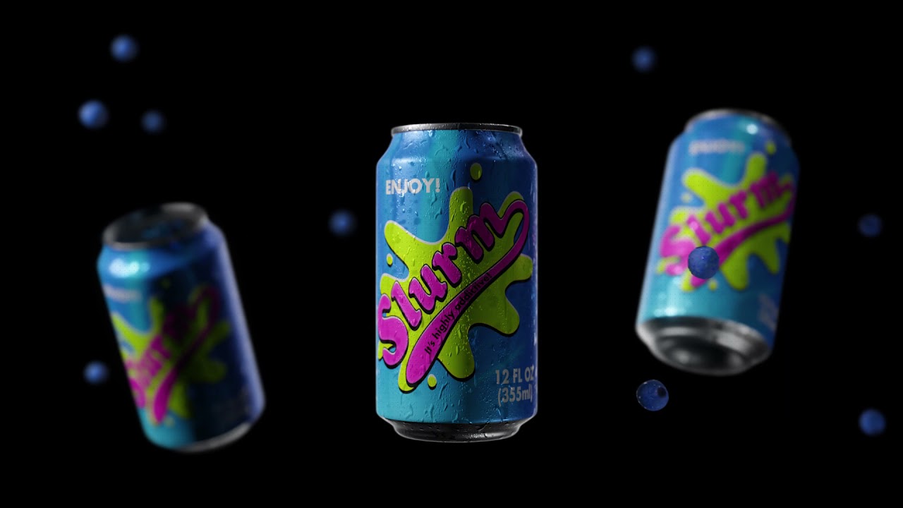 SLURM soda advertisement made in Blender - YouTube