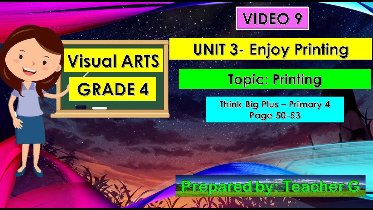 Visual Arts - Grade 4 - Video 9 || Printing (Natural Mold) - YouTube