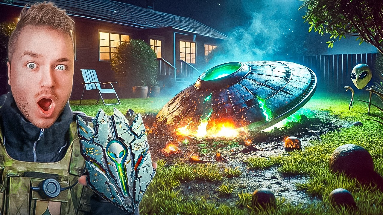 ALIEN UFO CRASHED in Our BACKYARD! (Alien Secrets Uncovered) - YouTube
