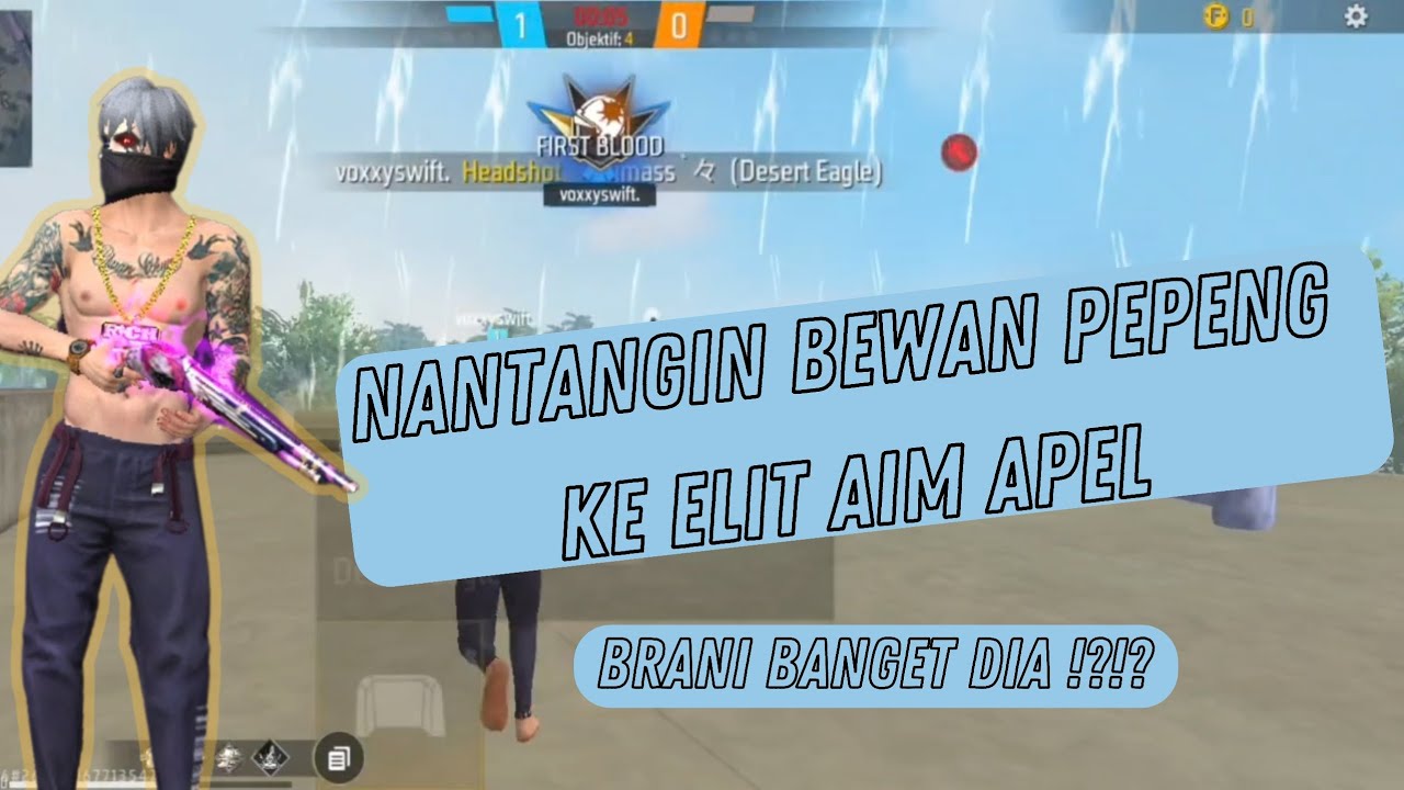 NANTANGIN BEWAN PEPENG KE ELIT AIM APEL ??? BRANI BANGET DIA !?!?!?! # ...