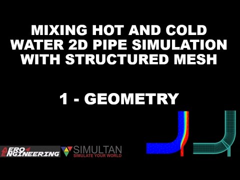 MIXING HOT AND COLD WATER 2D PIPE SIMULATION WITH STRUCTURED MESH (PART ...