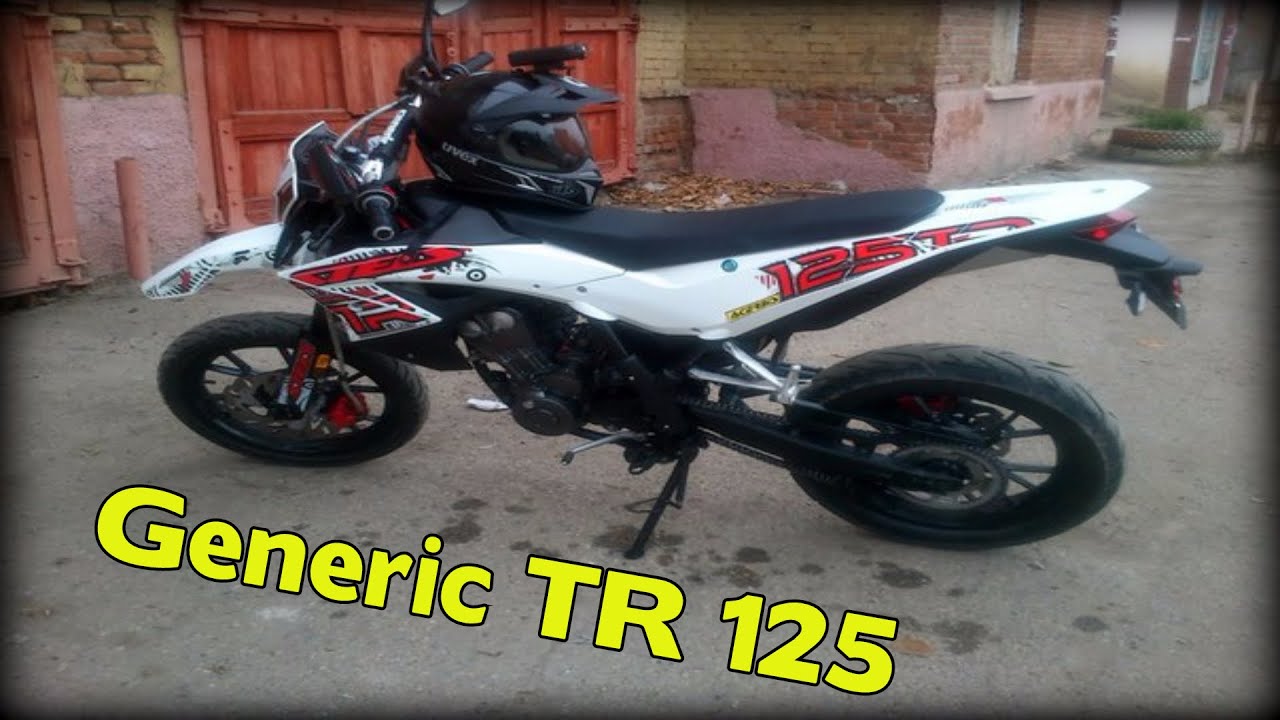 Generic TR 125 Supermoto Walkaround - YouTube