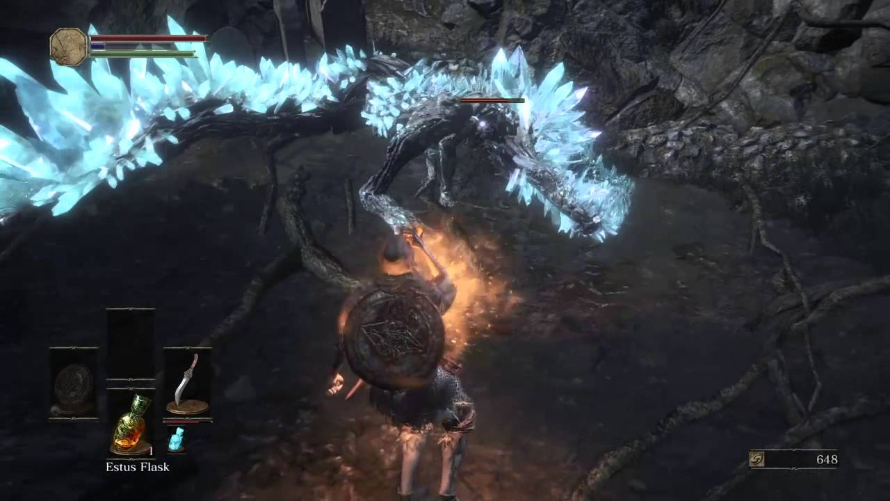 DARK SOULS™ III - Ravenous Crystal Lizard - YouTube