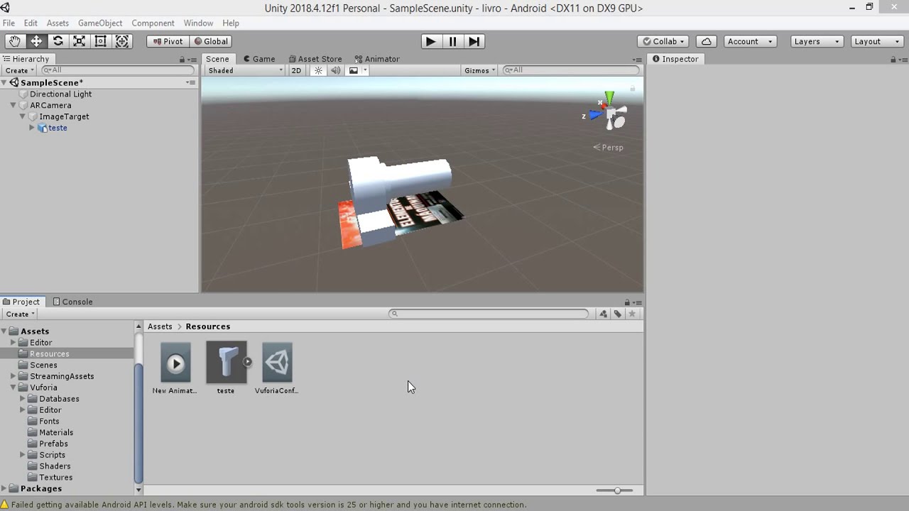 Realidade Aumentada com Unity - Aula 06( Criação de animação e gerar o ...