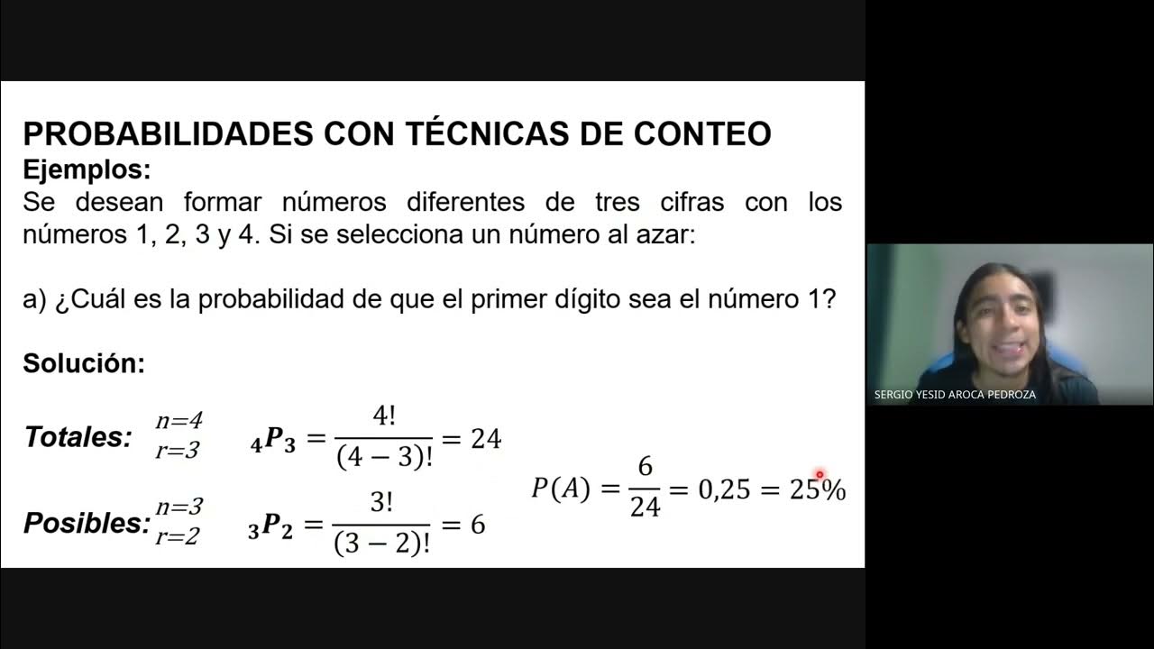 15. Probabilidades con Técnicas de Conteo: Parte 1 - YouTube