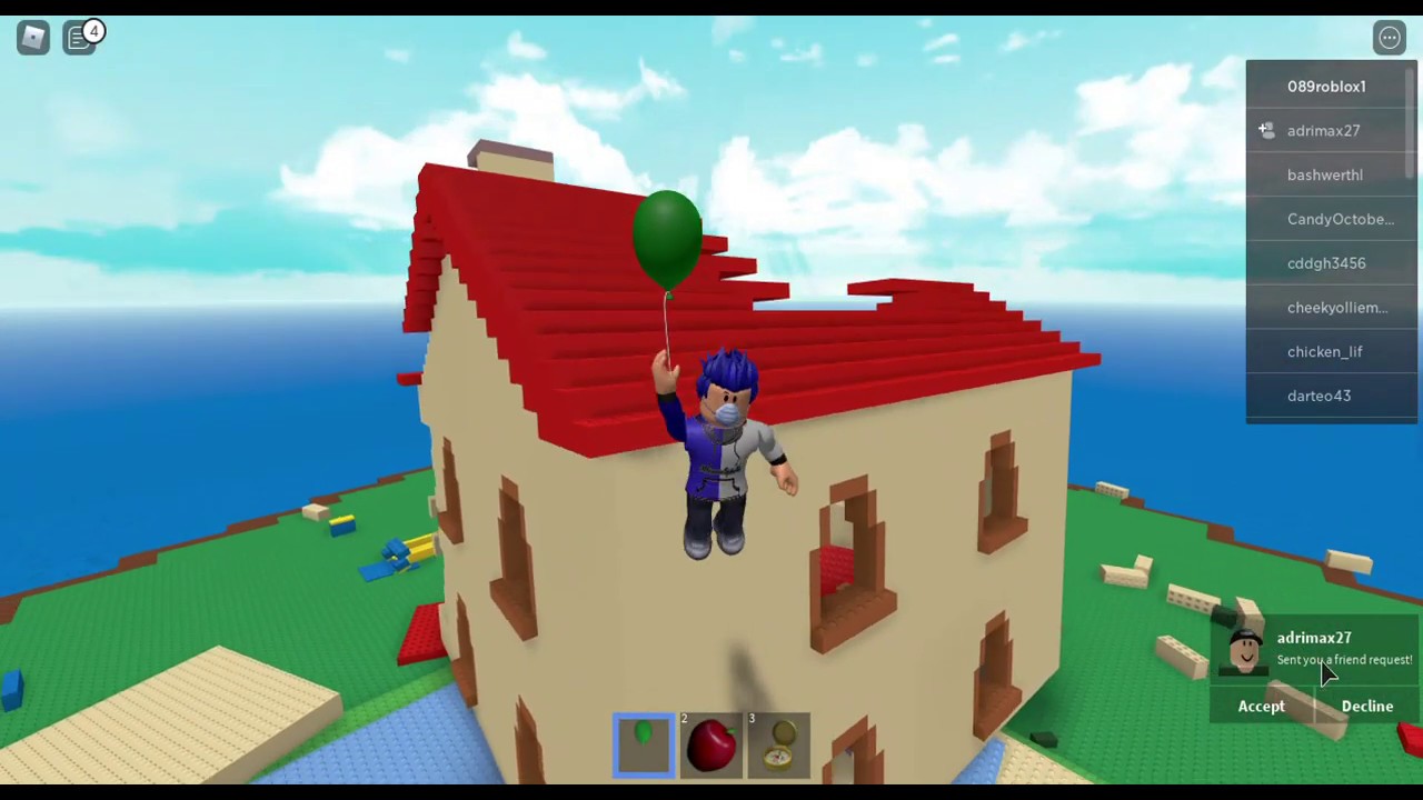 Playing Roblox Games #2 - Natural Disaster Survival - YouTube