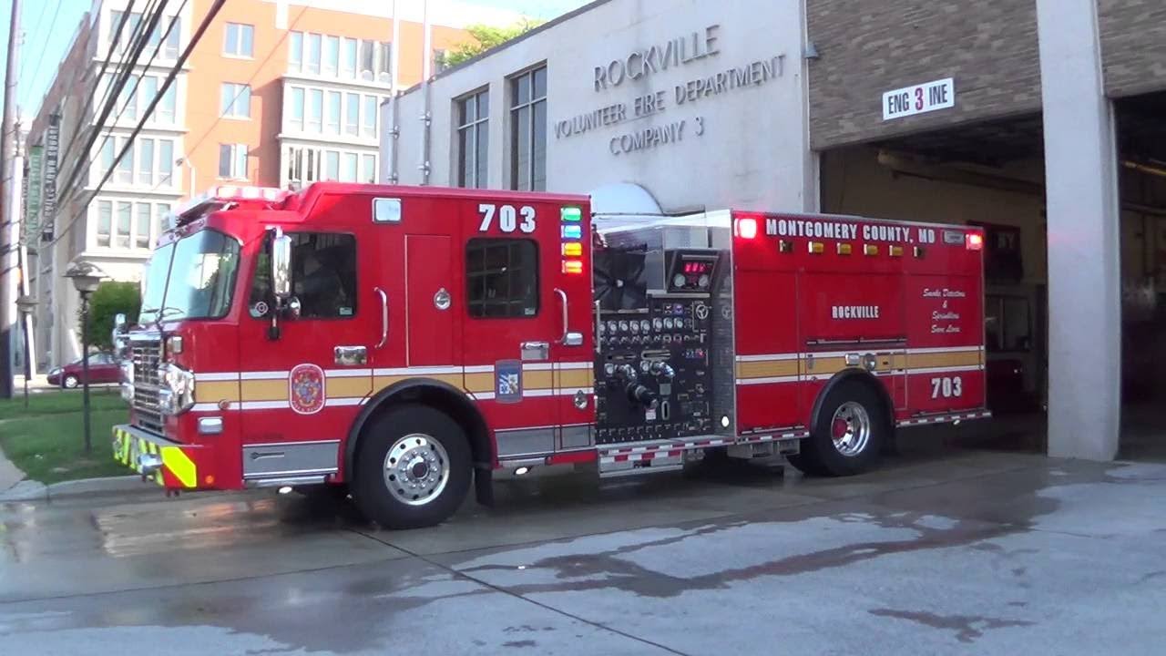 MCFRS Engine 703 Responding - YouTube