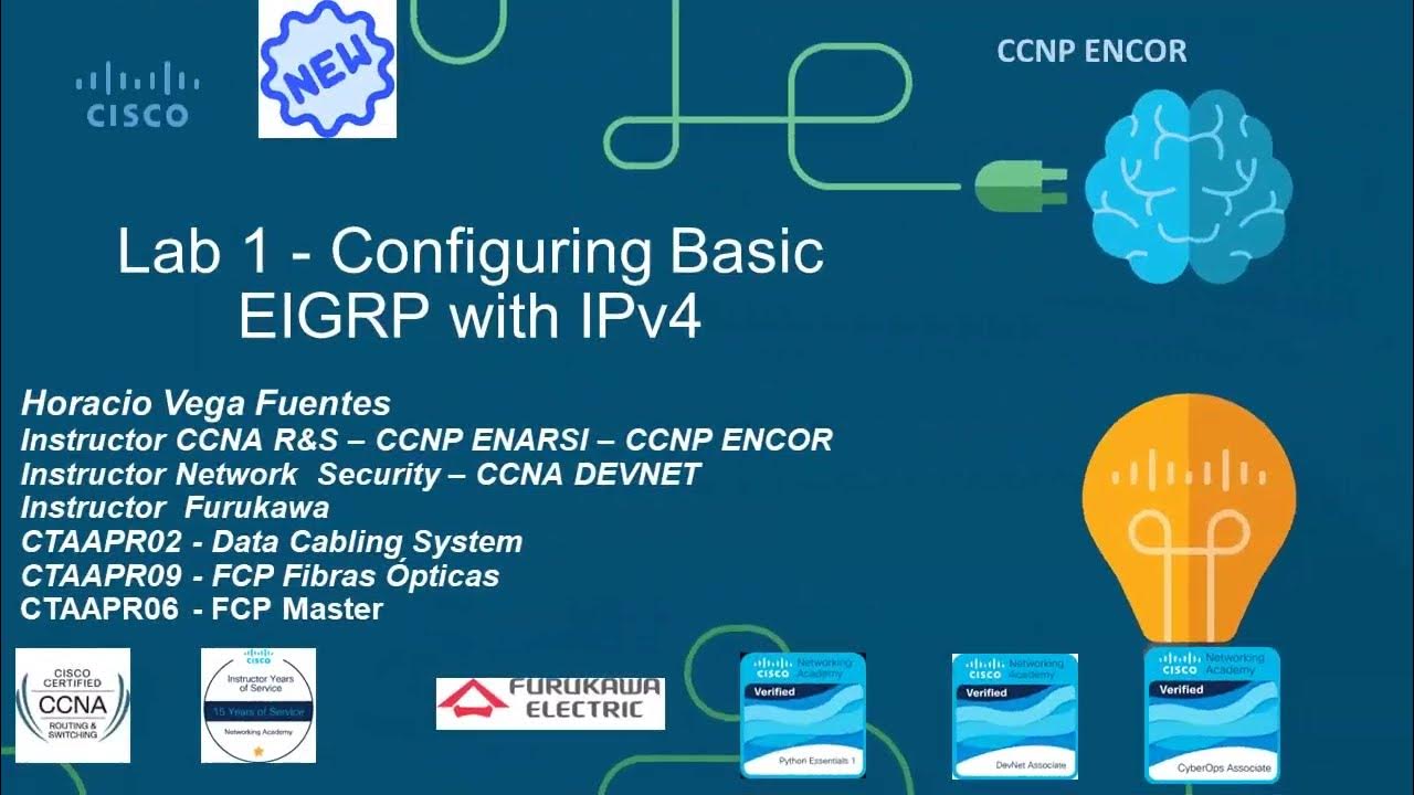 Lab 1 - Configuring Basic EIGRP with IPv4 - YouTube