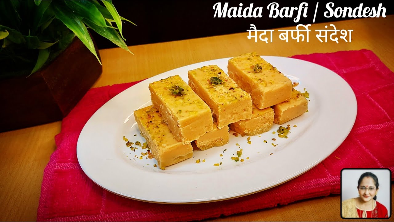 Only 3 Ingredients Homemade Maida Burfi Quick Recipe | Janmashtami ...