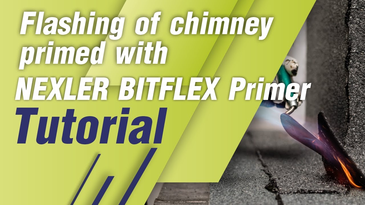Flashing of a chimney primed with NEXLER BITFLEX Primer. Instructional video. - YouTube