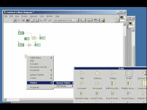 LabVIEW Tips: Replace a node or subVI without rewiring - YouTube