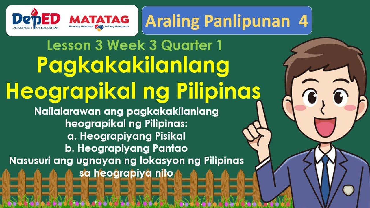 Araling Panlipunan 4 Lesson 3 Quarter 1 | Pagkakakilanlang Heograpikal ...