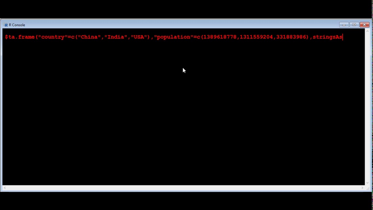 02 1 How to access components of Data Frame like a List - YouTube