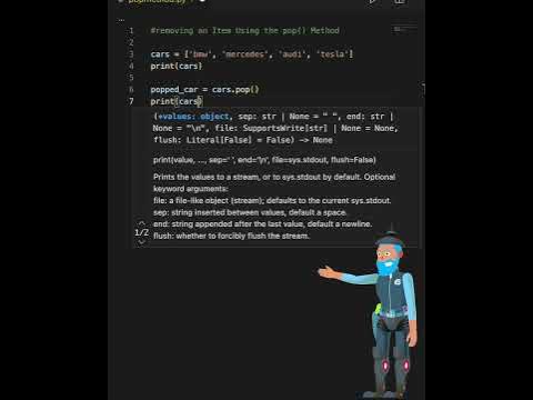 #Shorts #Python Pop() Method - YouTube
