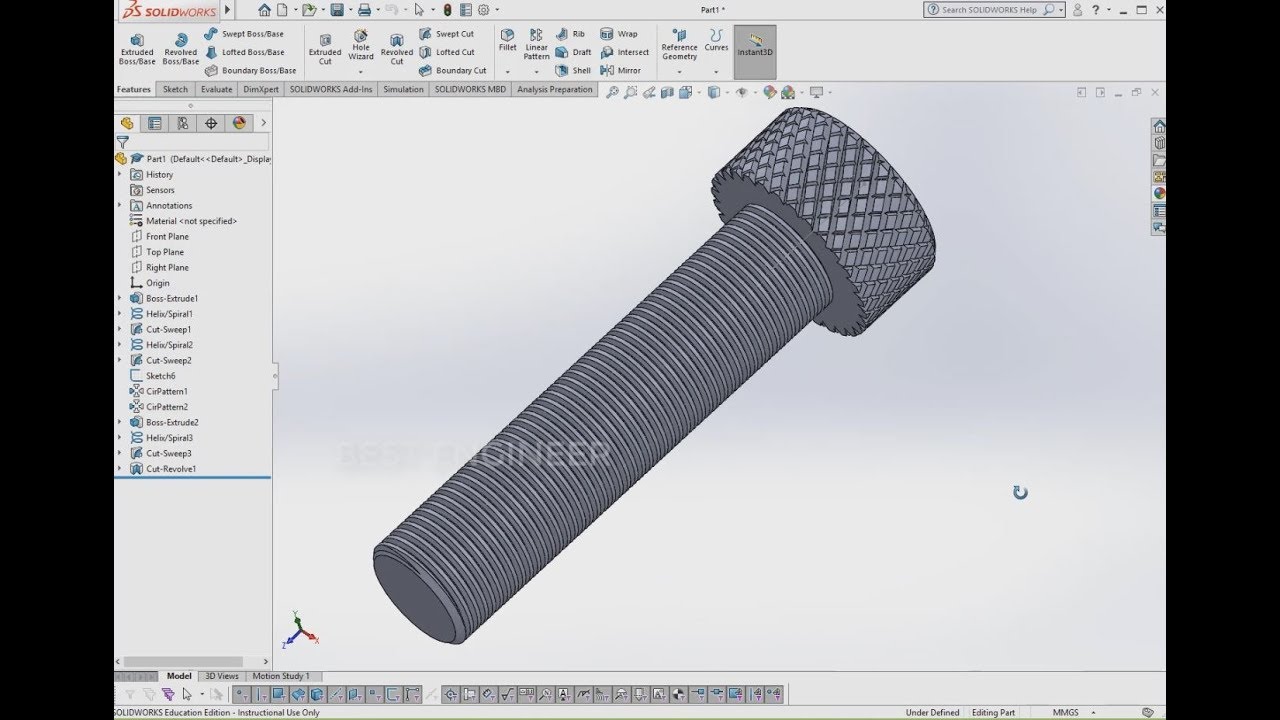 How to Make Knurling | Knurled Head Bolt | Best Engineer - YouTube