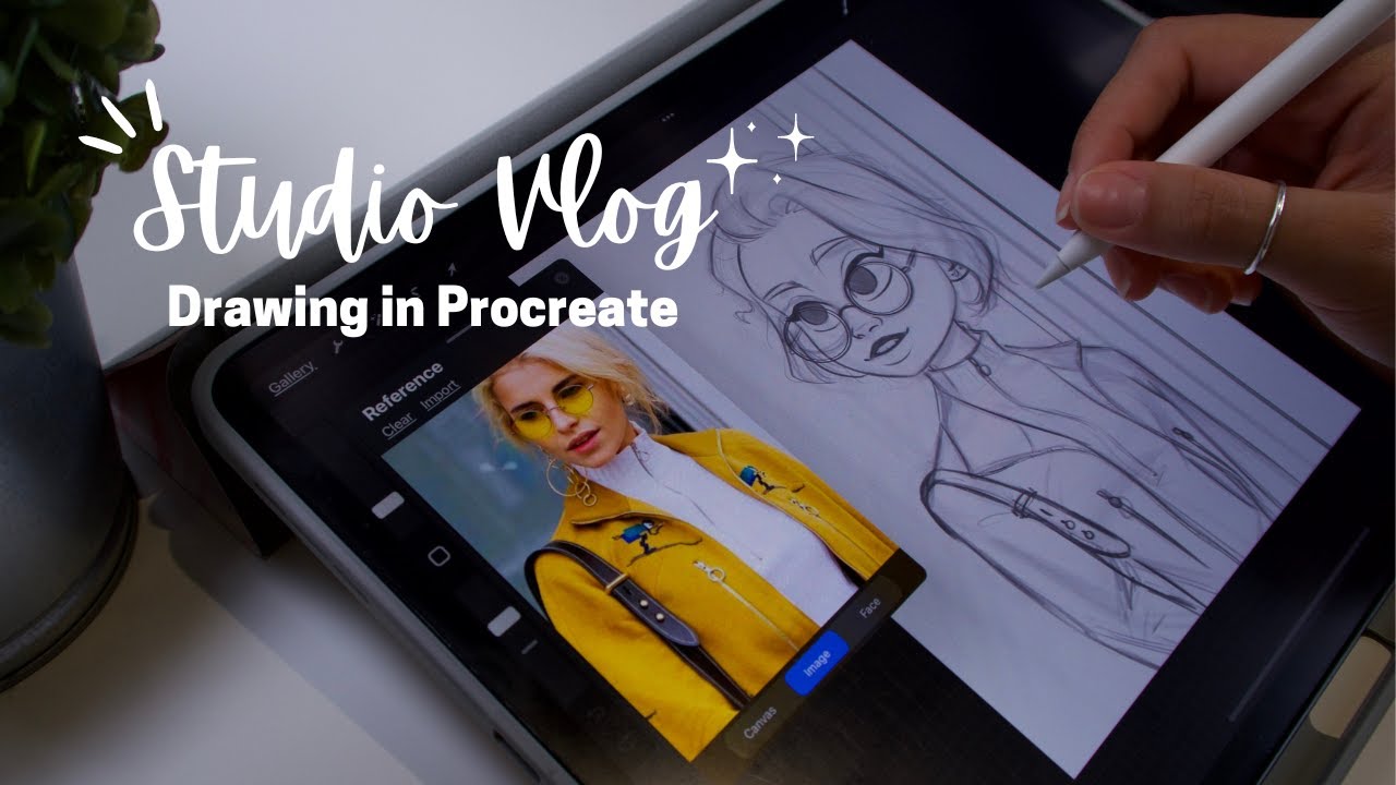 STUDIO VLOG 01 | Drawing in Procreate | Opening Art Goodies - YouTube