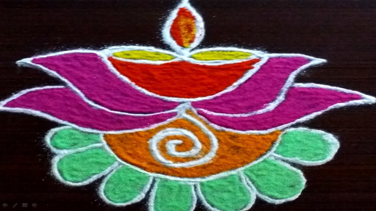 Diwali Special Deepak Rangoli Designs Beautiful Rangoli Designs | इस ...