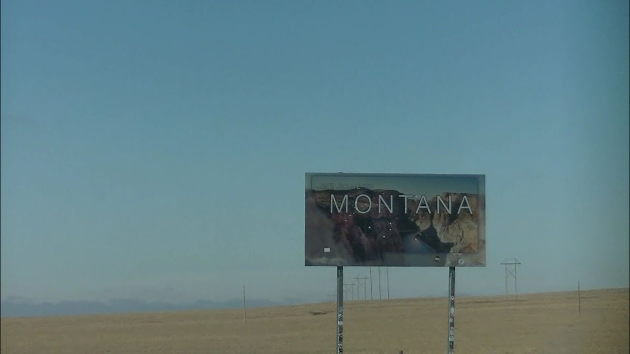 Driving across Eastern Montana on Highway 212 - one of the most remote ...