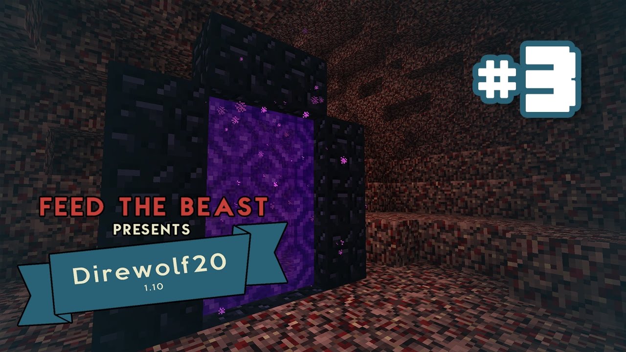 Direwolf20 1.10 - Ep 3 - Nether - YouTube