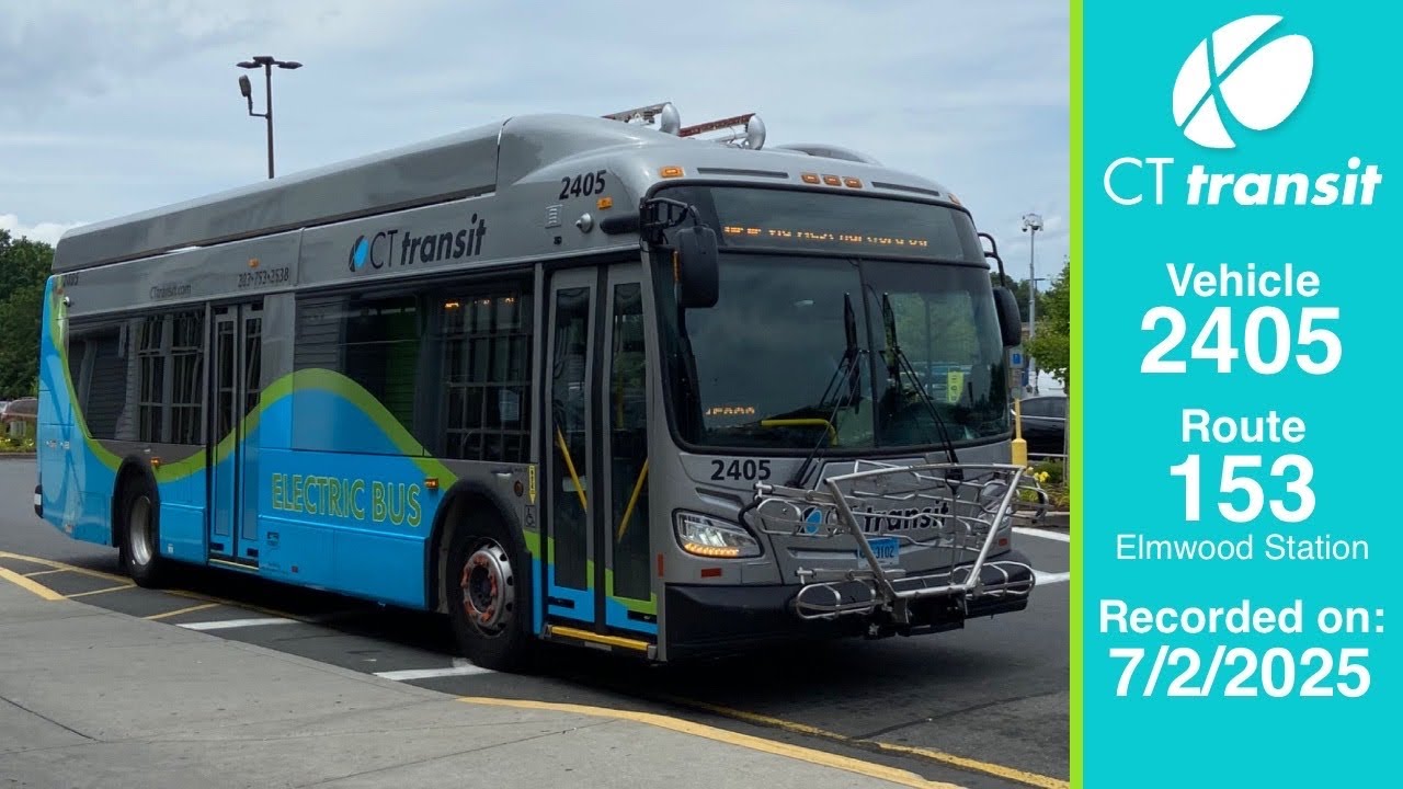 Bus Ride | CTtransit 2024 New Flyer XE35 #2405 on the 153 towards ...