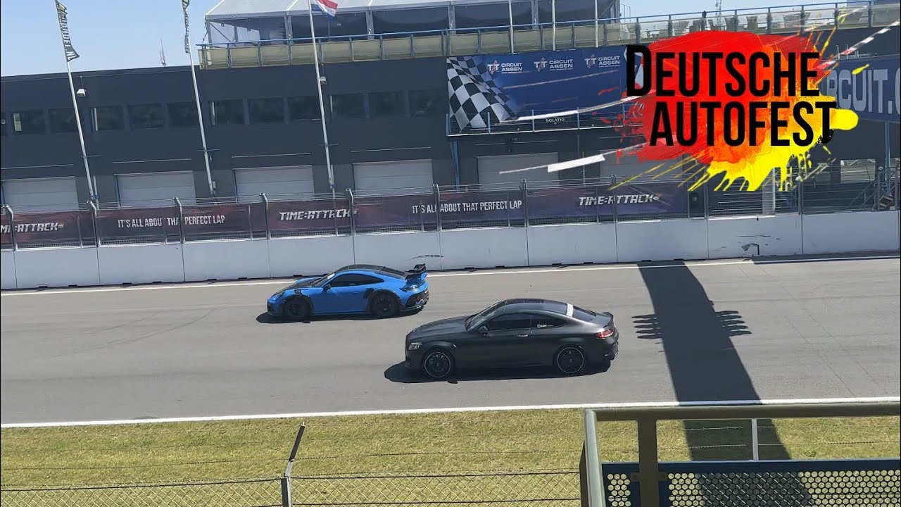 Porsche 911 Techart vs 1300 HP Mercedes C63 AMG - Dragraces Deutsche ...