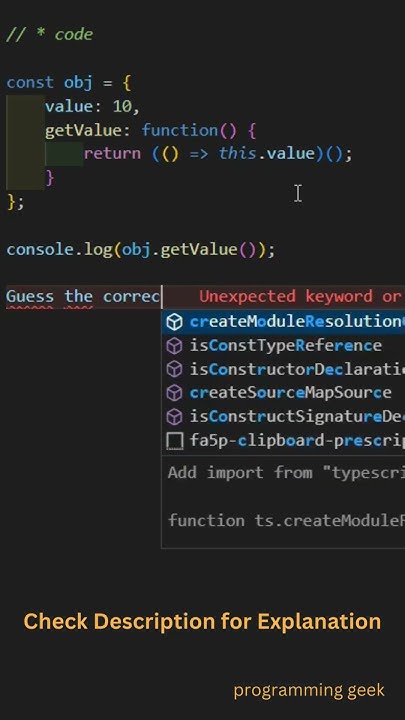 Javascript Quiz: How well do you know Arrow Functions & this in JS #programming #javascript # ...
