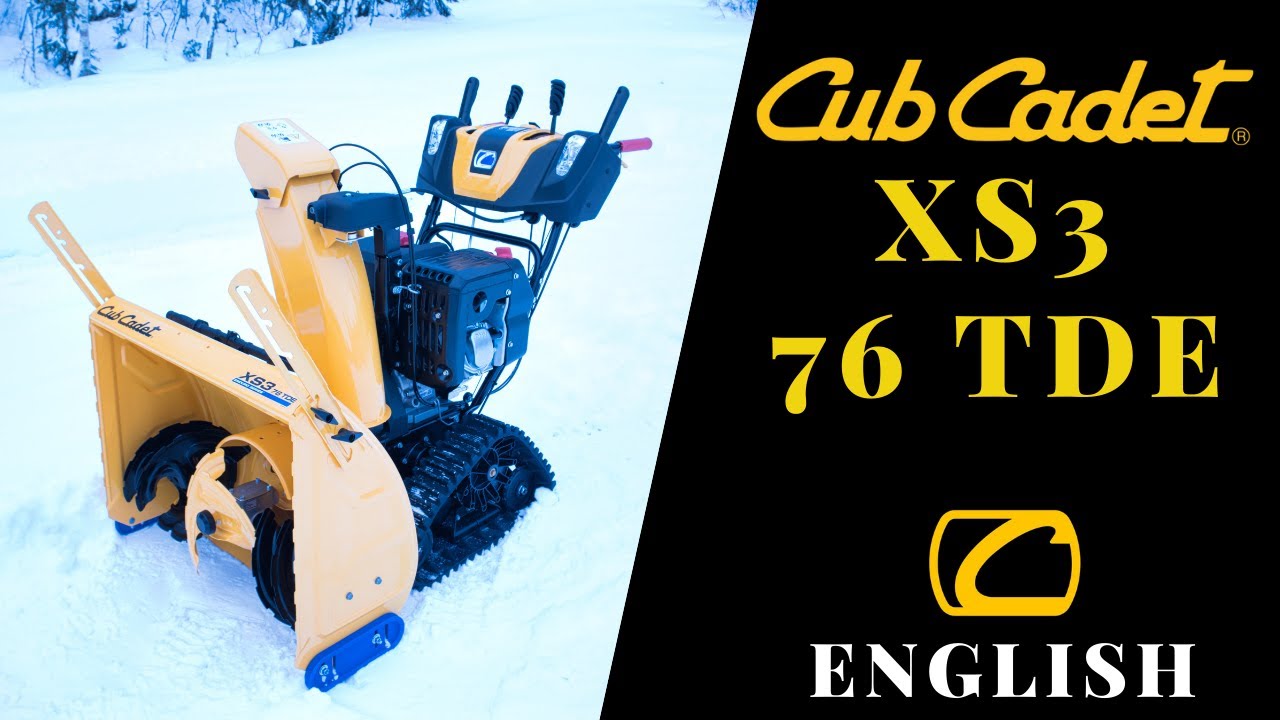 Cub Cadet XS3 76 TDE Walktrough - Badass Beltdriven 3 Stage Snow Blower ...