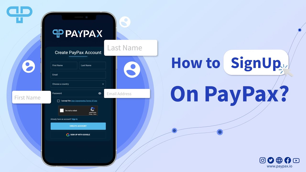 How to sign up on Paypax? - YouTube