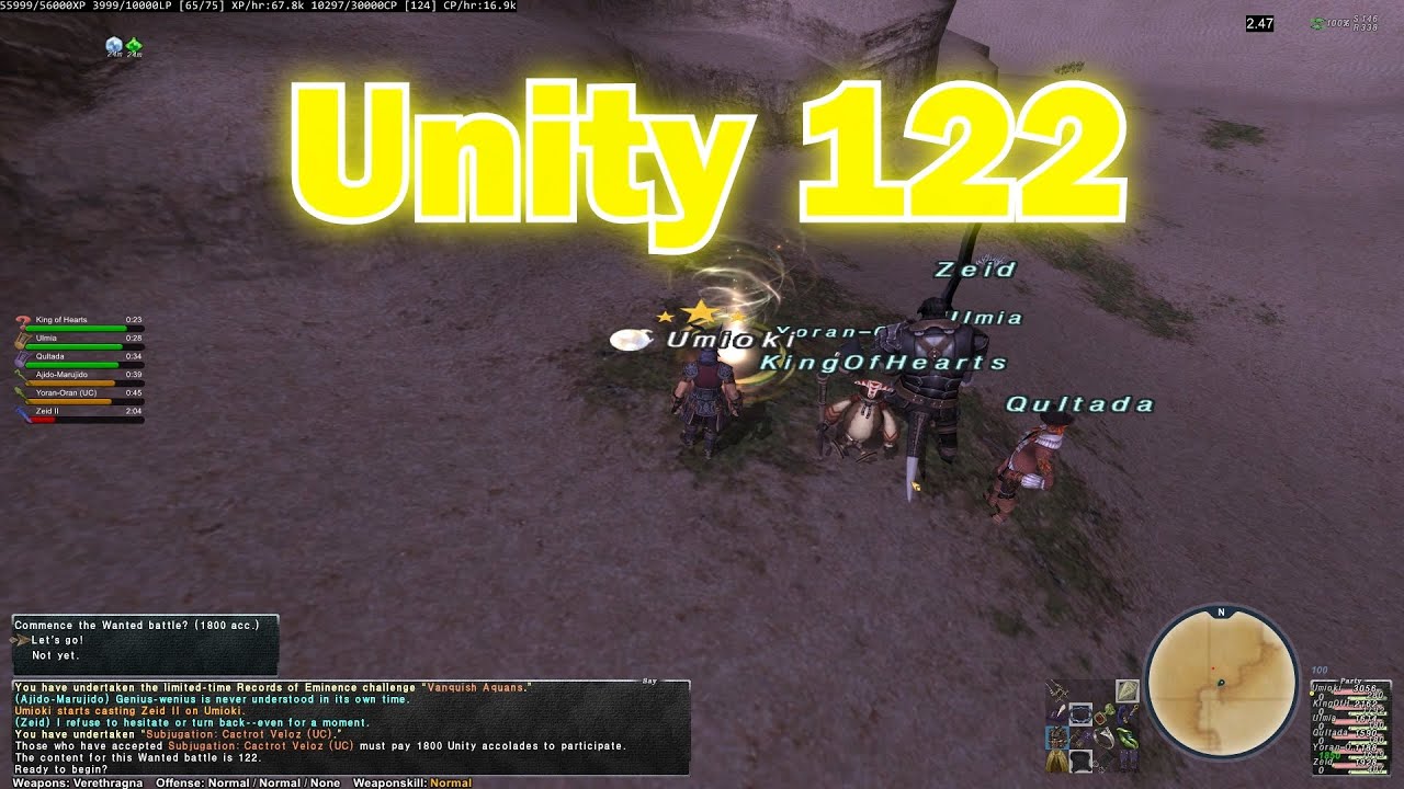 FFXI MNK Solo - Unity NMs 122 - YouTube