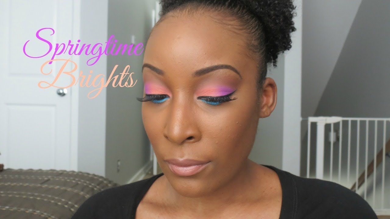 Tutorial | Bright Spring Makeup 2014 - YouTube