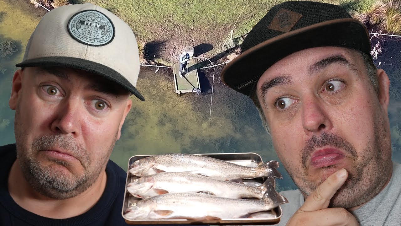 Daz and Will Catch and smoke fresh Trout - YouTube
